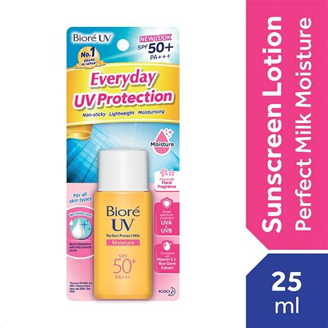 BIORE, UV Perfect Milk Moisture SPF 50+ Sunscreen 25ml | Watsons Malaysia