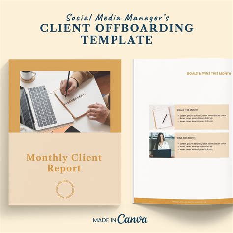 Client Offboarding Canva Template Sandy Brown Social Mint Designs