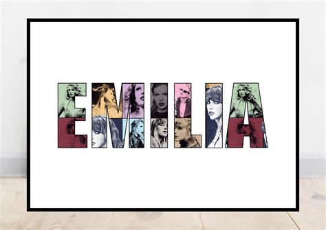 Taylor Swift Personalised Swiftie Print Swiftie Poster Birthday Present