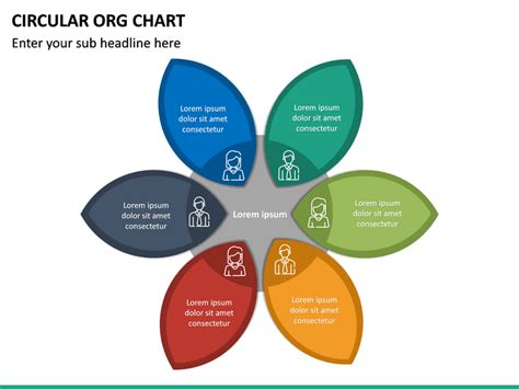 Circular ORG Chart PowerPoint Template SketchBubble
