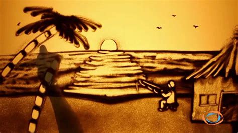 ქვიშის სამყარო ბრძენი მეთევზე With English Subtitles ქვიშაზე ხატვა Youtube