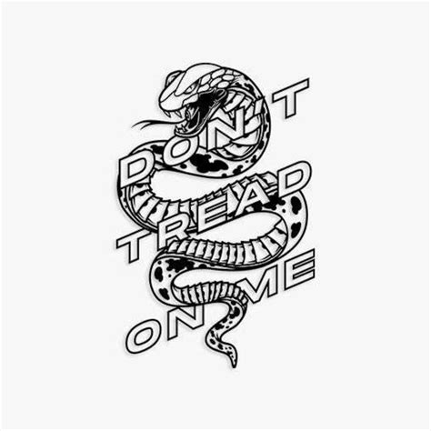 Don T Tread On Me Png Svg Pdf Jpeg Cut Files Etsy
