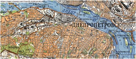 Карта ДНІПРОПЕТРОВСЬК Дніпропетровська область м Дніпропетровськ район