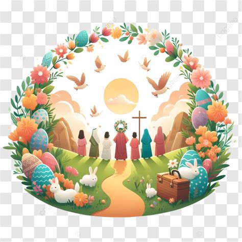 예수 부활 풍경 클립 아트 클립 아트 부활절 일요일 예수 Png 일러스트 및 이미지 에 대한 무료 다운로드 Pngtree