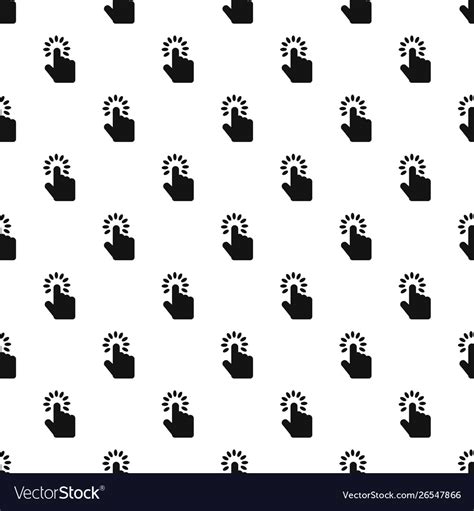 Hand Cursor Pattern Seamless Royalty Free Vector Image
