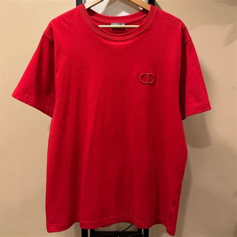 Dior Shirts Dior Cd Icon Logo Red Tshirt Poshmark