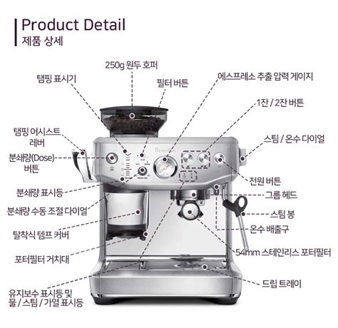 커피메이커·머신 바리스타 익스프레스 임프레스 Bes876 오늘의집 쇼핑