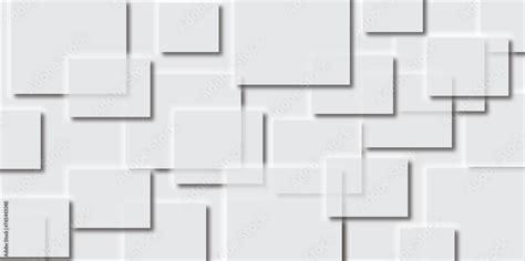 Abstract Grey Square Shape With Futuristic Concept Background White