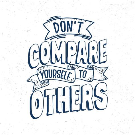 don t compare yourself to others 11395278 vector art at vecteezy