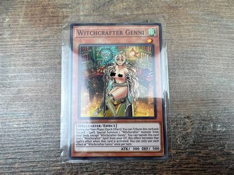 Yugioh Witchcrafter Genni Sexy Fanmade Karte Neuf Voir Description