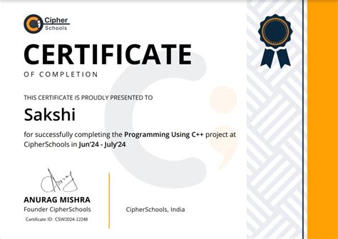 Sakshi Sarohi On Linkedin Programming Cpp Cipherschools