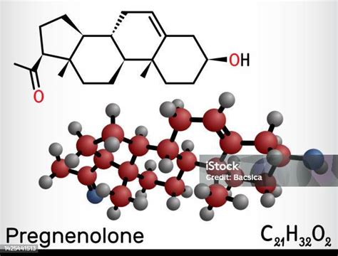 프레그네놀론 P5 분자 그것은 천연 제품 신경 스테로이드 내인성 스테로이드 호르몬입니다 구조 화학 공식 및 분자 모델 0명에 대한 스톡 벡터 아트 및 기타 이미지 Istock