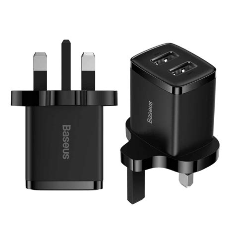 Baseus 10 5w Dual USB UK Adapter Price In Sri Lanka
