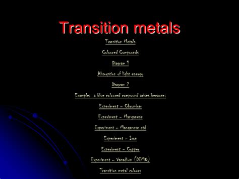 Transition Elements
