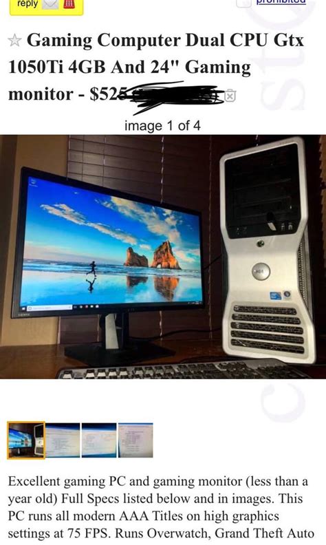 A Dual Cpu Setup With Processors From 4 Years Ago Seems Legit Delusionalcraigslist