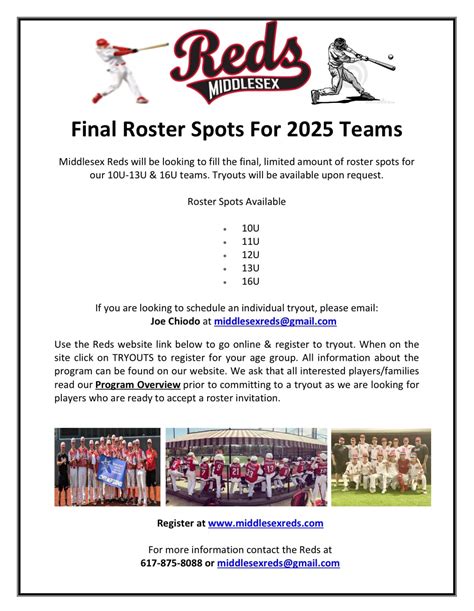 Middlesex Reds Baseball