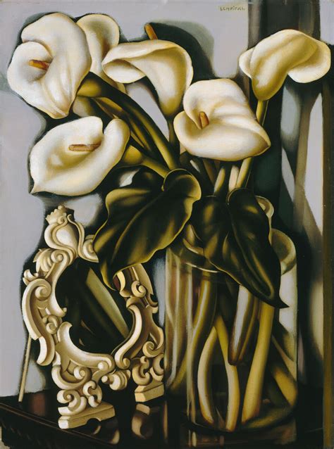 Arums Still Life With Arums And A Mirror 1938 By Tamara De Lempicka