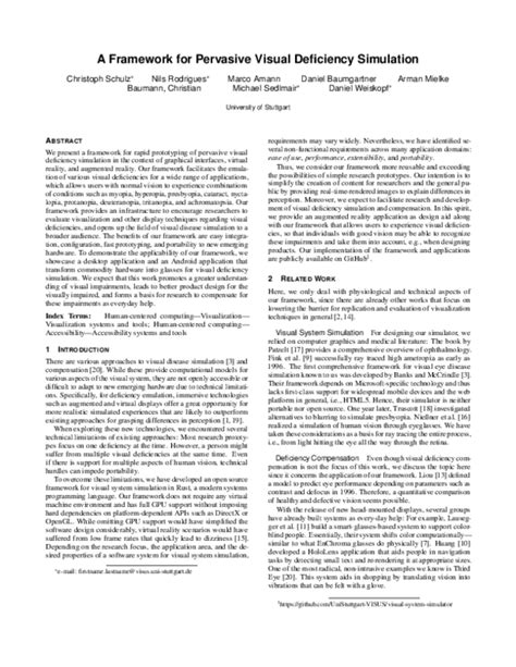Pdf A Framework For Pervasive Visual Deficiency Simulation