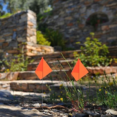 Masteelf 30pcs Irrigation Flags Lawn Garden Marking Flags Landscape