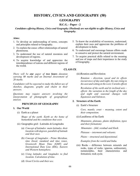 Icse Board Syllabus For Class 9 Geography Latest Syllabus For Icse Class 9 Geography