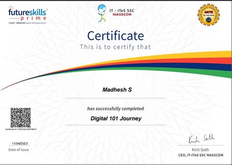 madhesh s on linkedin digitalskills certificate