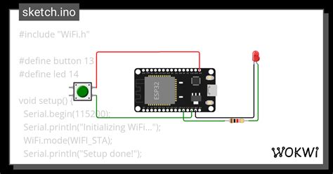 Esp32 Challenge 2 Wifi Scan Button Led Wokwi Esp32 Stm32
