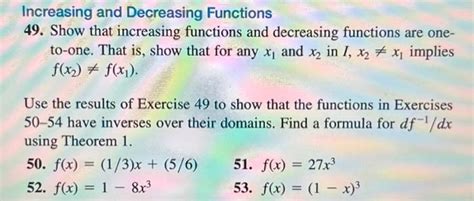 Solved Increasing And Decreasing Functions Show That Chegg