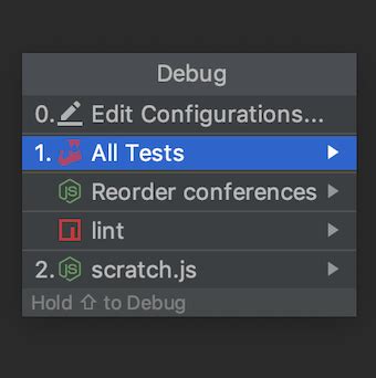 Access Run Configurations Quickly JetBrains Guide