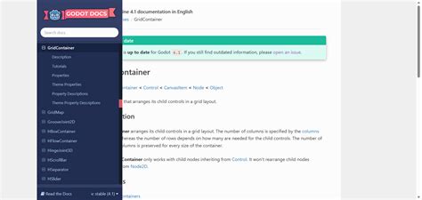 Gridcontainer Page Broken Layout · Issue 7933 · Godotenginegodot