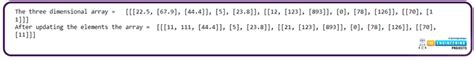 Multi Dimensional Arrays In Python The Engineering Projects