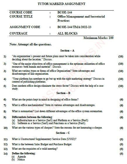 Ignou Bcoe 144 Solved Assignment 2022 23 English Medium