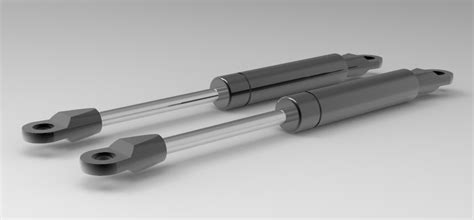 Autodesk Inventor Ipt File 3d Cad Model Of Nitrogen Spring Lmax 261