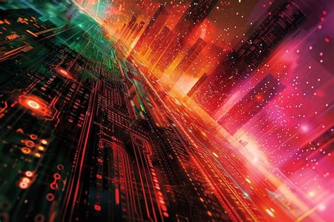 Digitaltechnomatrixneuralnetworkscybersecuritydatastreams Premium Ai Generated Image