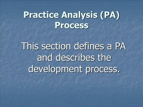Ppt The Practice Analysis Process Powerpoint Presentation Free Download Id 1274764