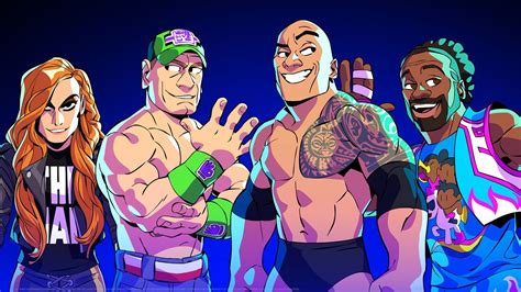 Wwe Cartoon Wallpapers Wallpaper Cave