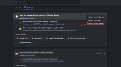 Google Chrome Journeys What Is It How To Turn It Off