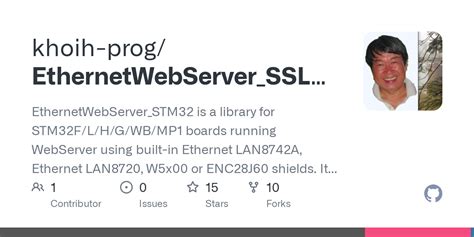 Github Khoih Progethernetwebserversslstm32 Ethernetwebserver