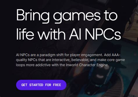Inworld Ai Npc Engine Catalog 3000 Ai Tools Online Free Neuronetmarket