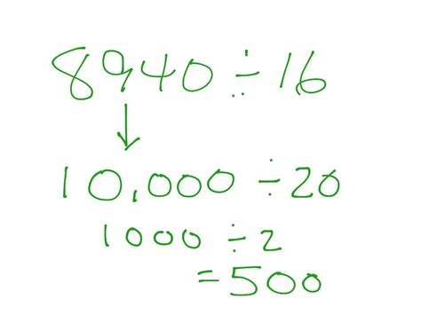 Estimating Quotients With Compatible Numbers Math Showme