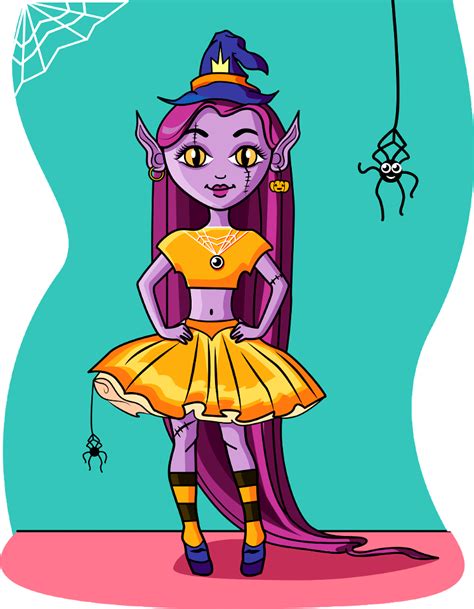 Halloween Princess Free Digitally Made Illustrations On