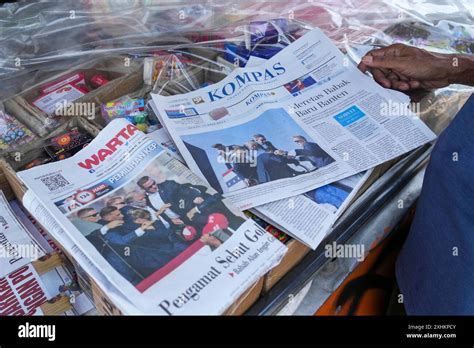 Indonesian Newspapers Are Seen Carrying Front Page Stories Of