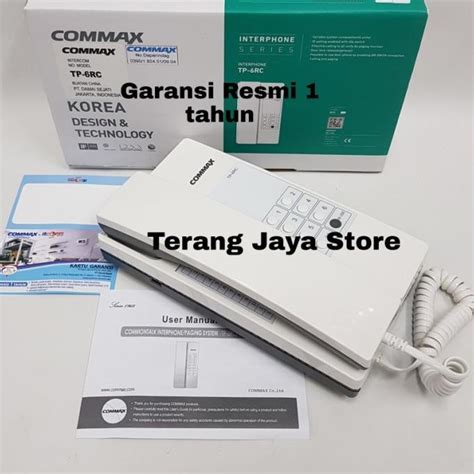Jual Intercom Commax Tp 6rc 100 Asli And Garansi Resmi Shopee Indonesia