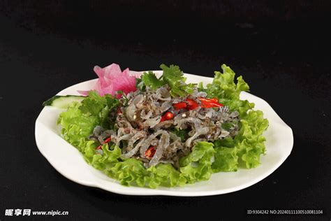 泡椒鱼皮摄影图 传统美食 餐饮美食 摄影图库 昵图网