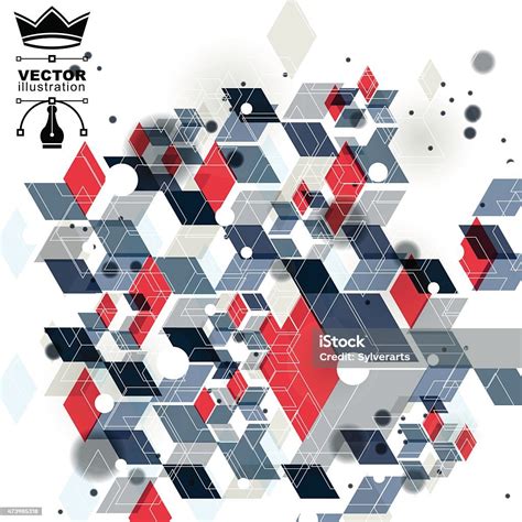 현대적이다 테크에서 스타일리쉬 공사장 추상적임 3d 배경기술 0명에 대한 스톡 벡터 아트 및 기타 이미지 0명 2015년 3차원 형태 Istock