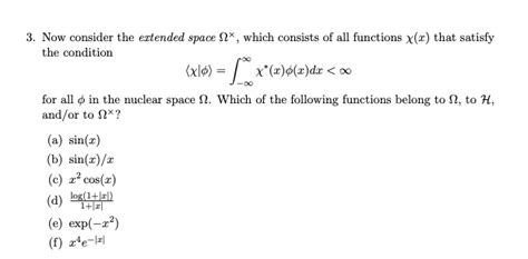Rigged Hilbert Space In Lecture We Discussed The Chegg