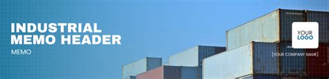 Industrial Memo Header Template