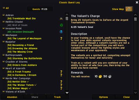 Classic Quest Log Elvui Skin World Of Warcraft Addons Curseforge