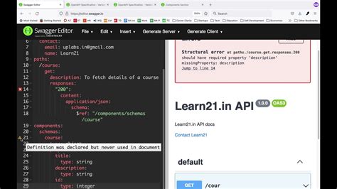 Openapi 30 Swagger Editor Tutorial For Beginners Working Demo