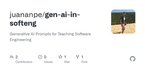 GitHub Juananpe Gen Ai In Softeng Generative AI Prompts For Teaching Software Engineering