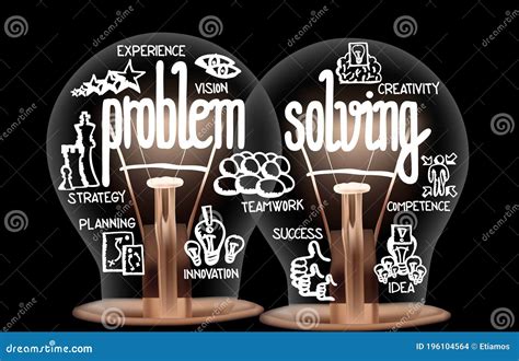 Light Bulbs With Problem Solving Concept Stock Photo Image Of Group Innovation